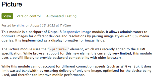 Building Responsive Images Using The Picture Module In Drupal 7 Webizat Drupal Consulting